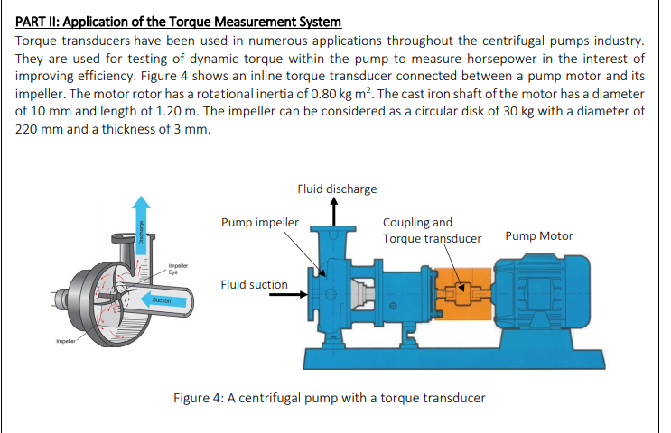 PART II: Application of the Torque Measurement System | Chegg.com