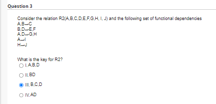 Solved A,B=C B,D−E,F A,D−G,H A−1 H→J What is the key for R2? | Chegg.com