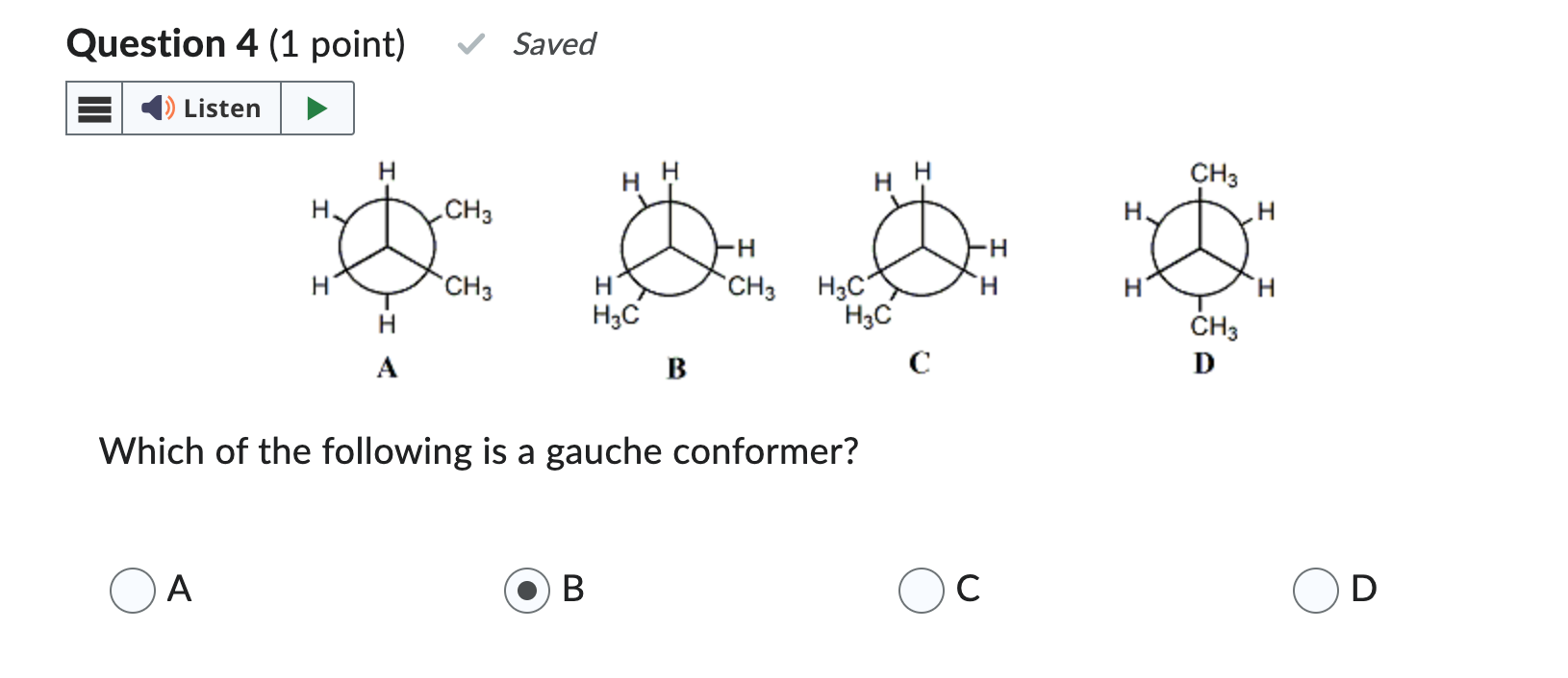 Solved Question 4 (1 point) Saved Which of the following | Chegg.com