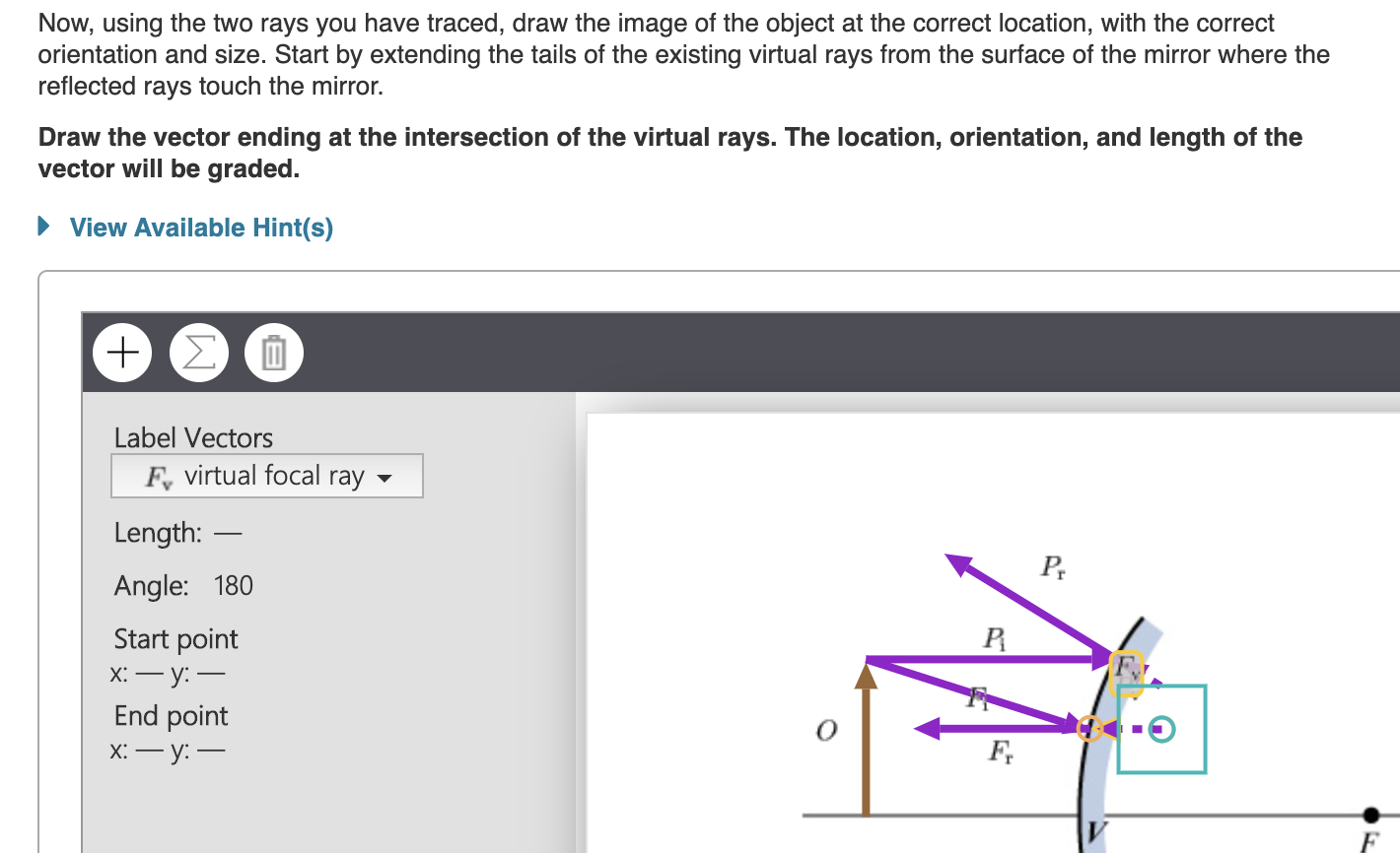 Solved An object O is placed at the location shown in front | Chegg.com