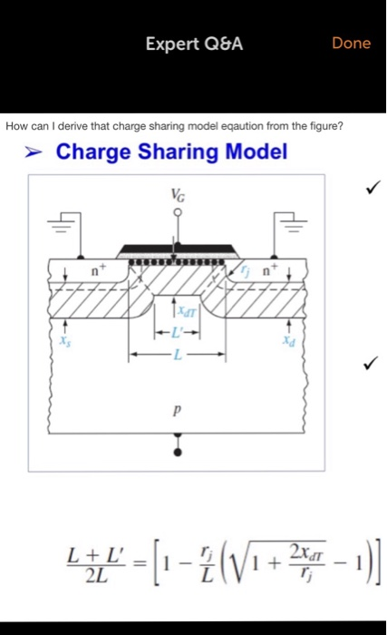 Solved Done Expert Q&A How can I derive that charge sharing | Chegg.com