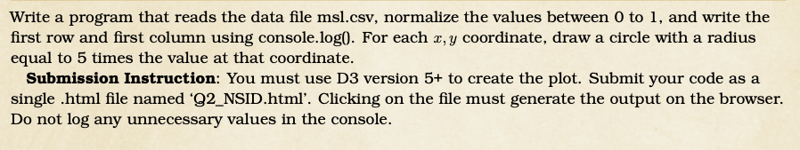 Solved Write a program that reads the data file msl.csv, | Chegg.com