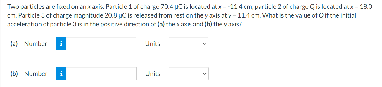 Solved Two particles are fixed on an x axis. Particle 1 of | Chegg.com