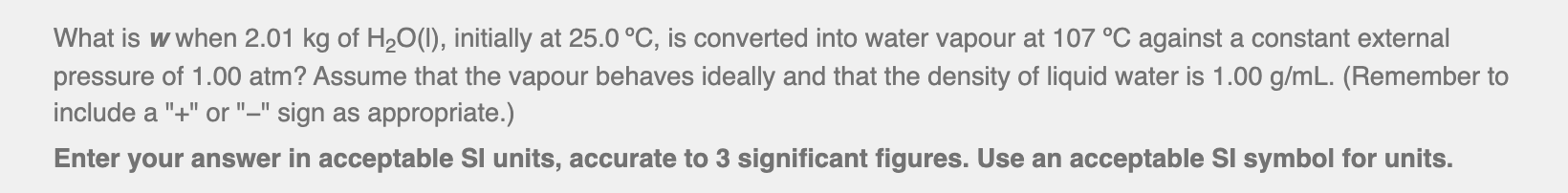 Solved Hint: solve for final volume (Vf) using PV=nRT. | Chegg.com