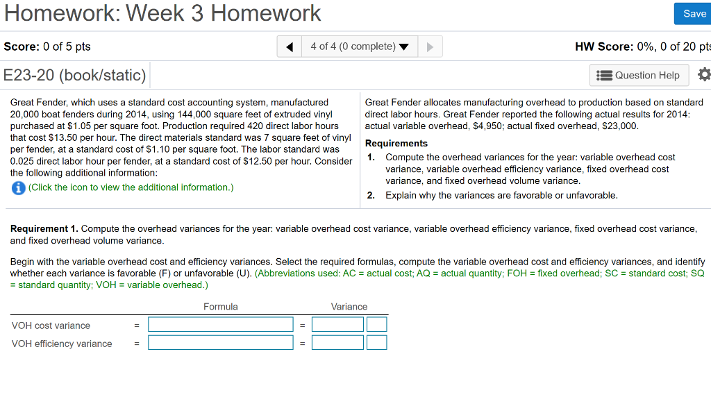 Solved More Info Static budget variable overhead Static | Chegg.com