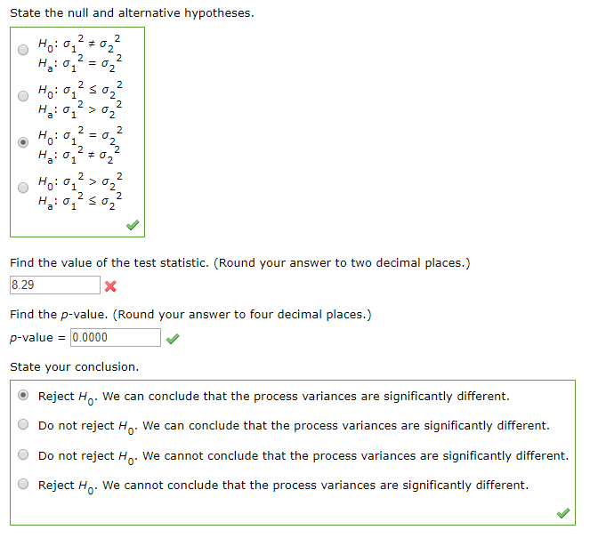 Solved The variance in a production process is an important | Chegg.com