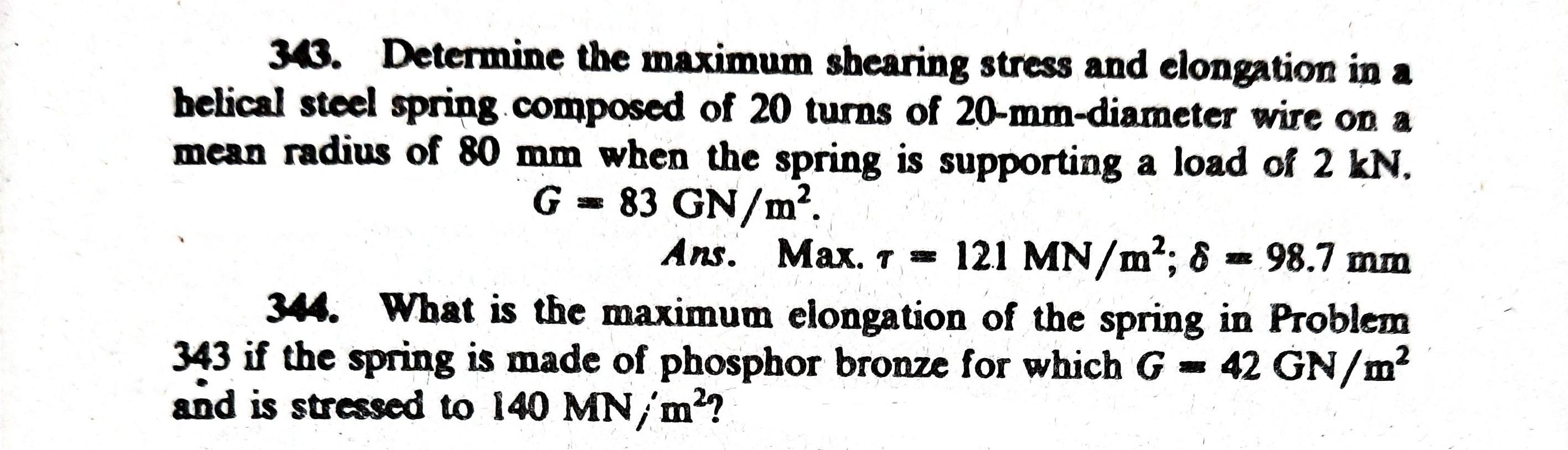 Solved 343. Determine the maximum shearing stress and | Chegg.com