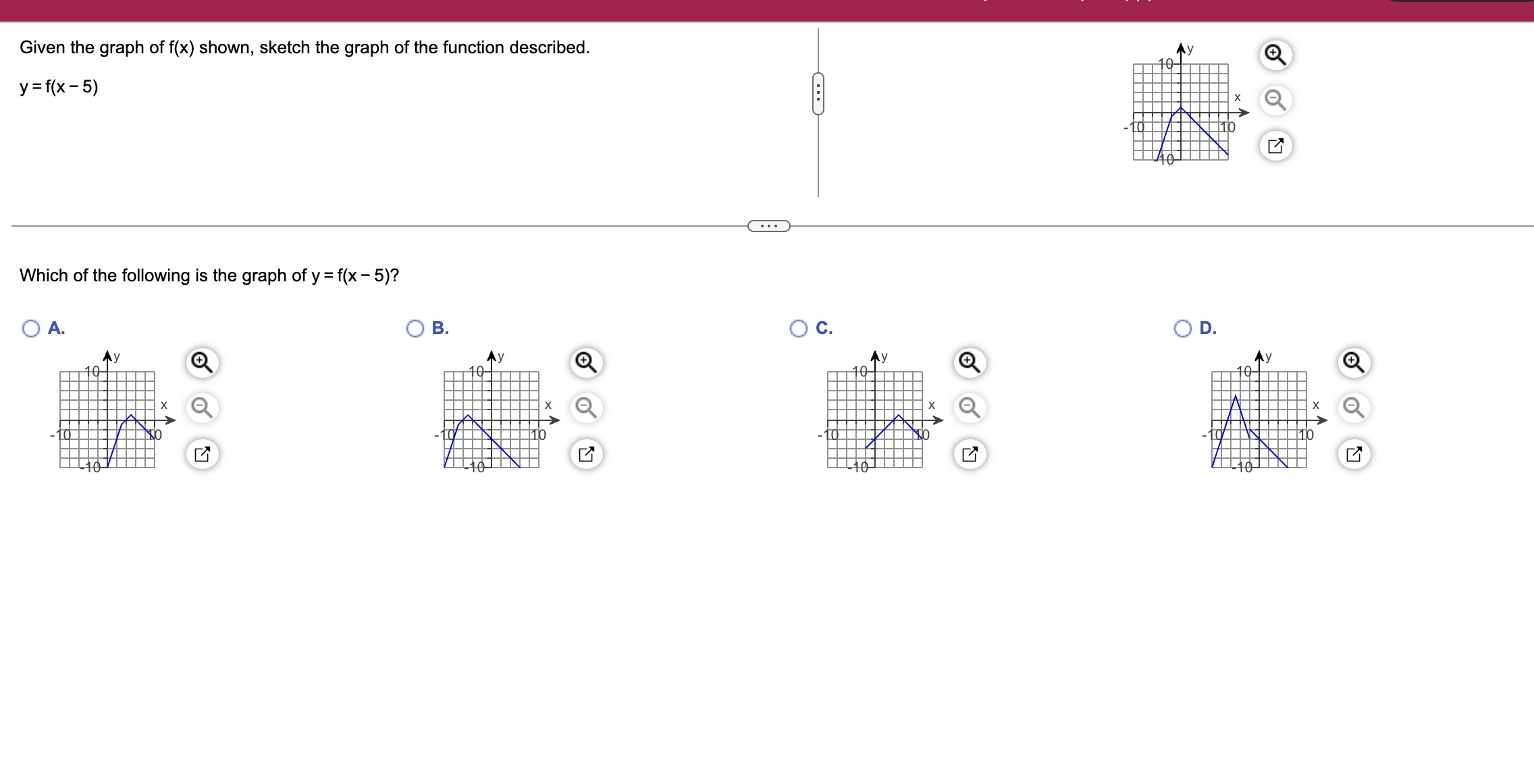 Solved Given the graph of f(x) shown, sketch the graph of | Chegg.com