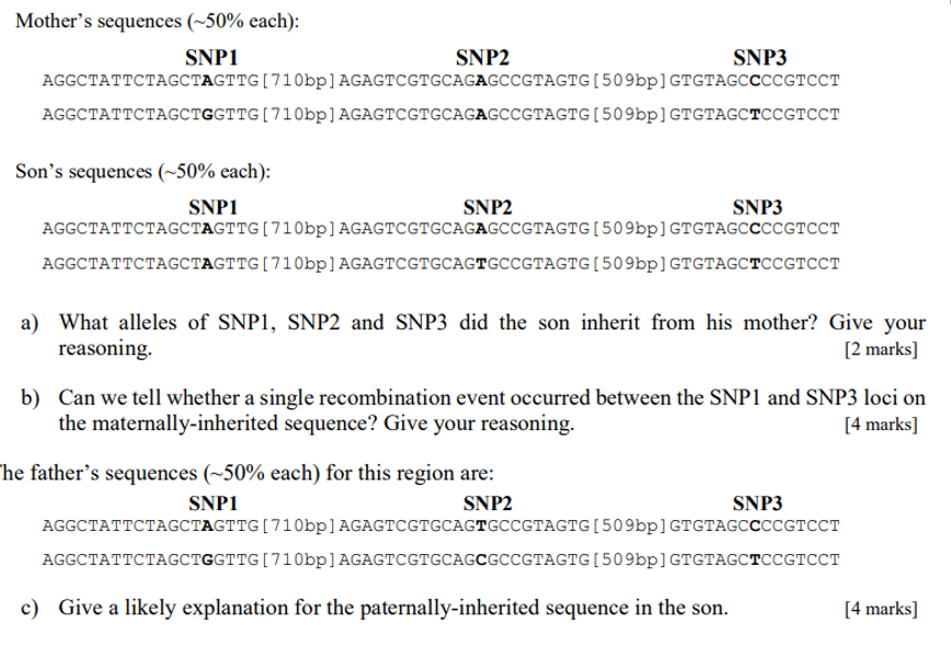 Solved The figure below shows the nucleotide sequence of a | Chegg.com