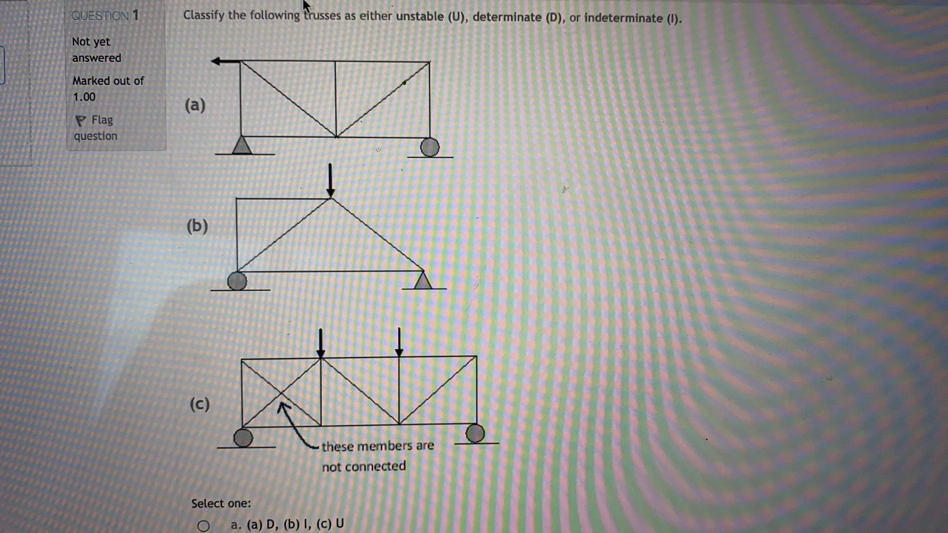 Solved QUESTION 1 Classify the following trusses as either | Chegg.com