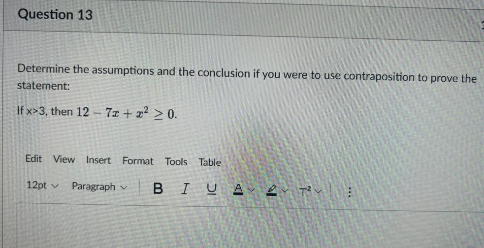Solved Determine the assumptions and the conclusion if you | Chegg.com