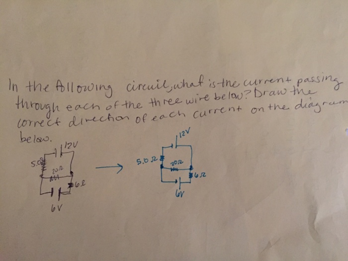 Solved In the following circuit, what is the current passing | Chegg.com