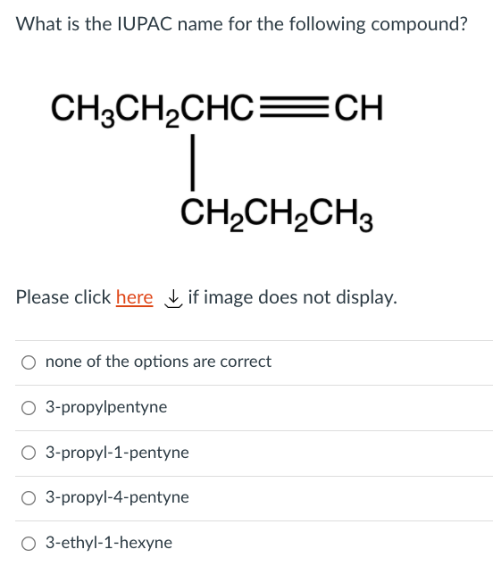 Solved What is the IUPAC name for the following compound? | Chegg.com