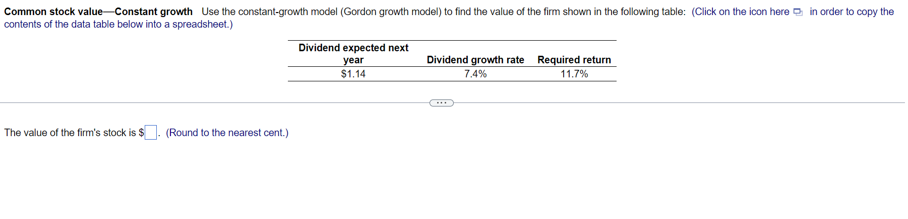 Solved contents of the data table below into a | Chegg.com