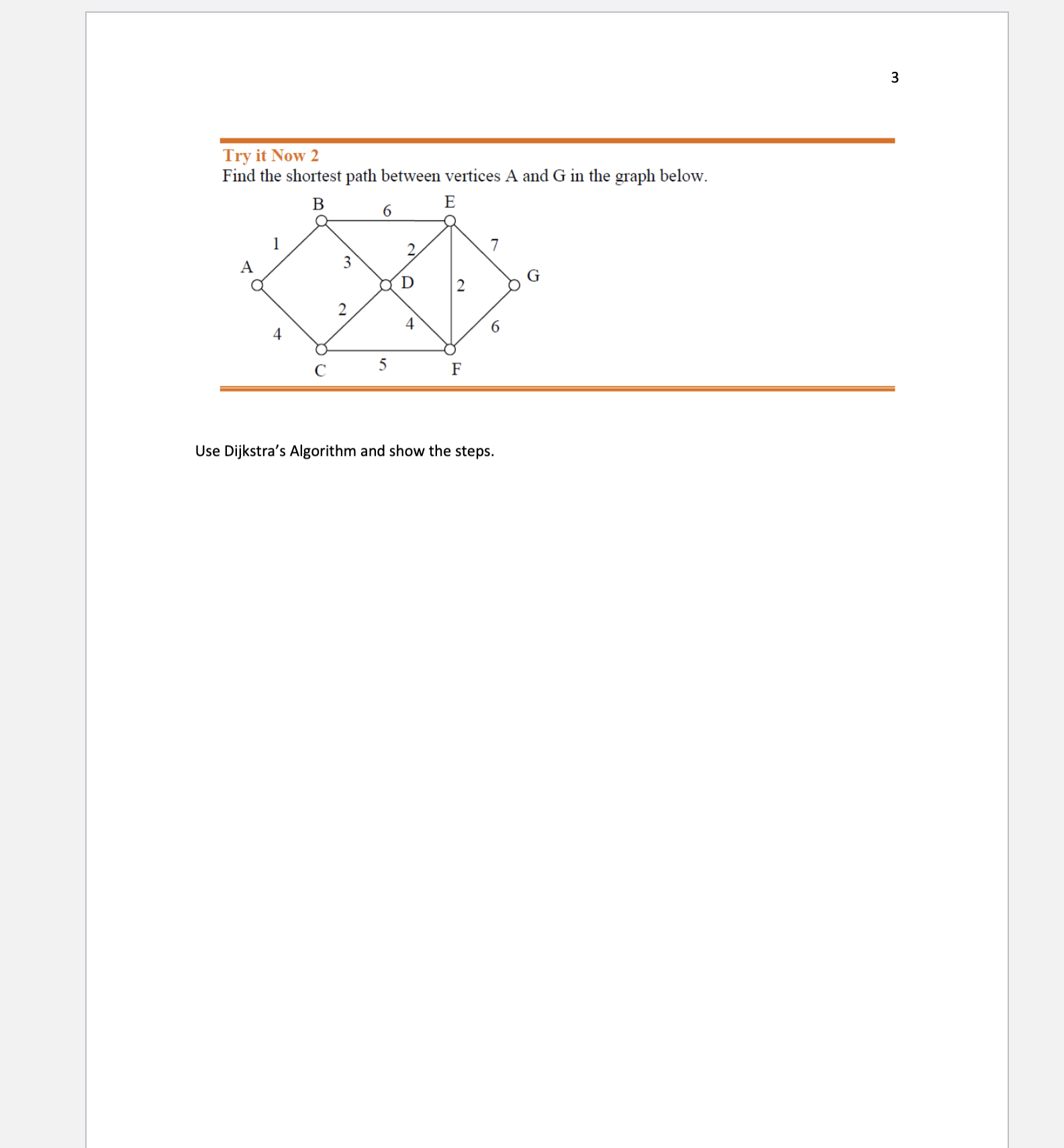 Solved Try it Now 2 Find the shortest path between vertices | Chegg.com