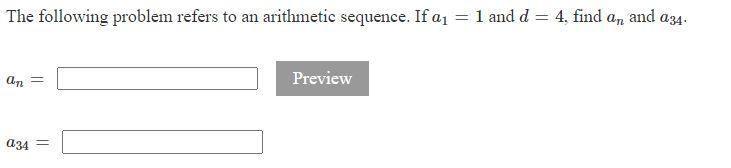 Solved The following problem refers to an arithmetic | Chegg.com