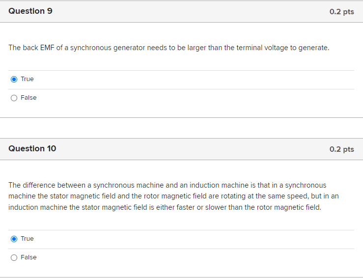 Solved The back EMF of a synchronous generator needs to be | Chegg.com