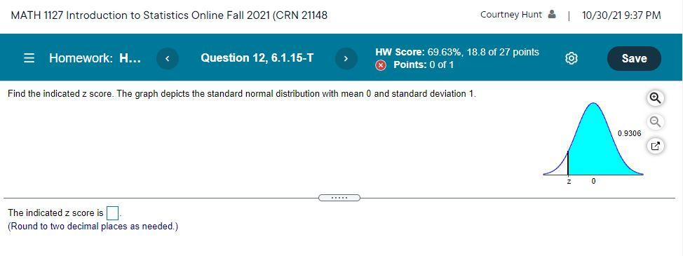 Solved MATH 1127 Introduction to Statistics Online Fall 2021 | Chegg.com