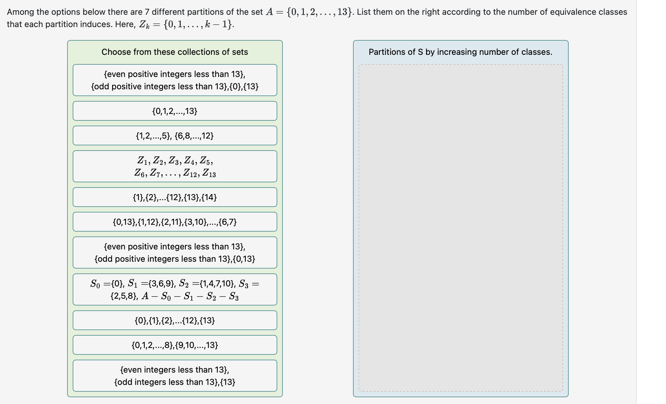 Solved Among the options below there are 7 ﻿different | Chegg.com