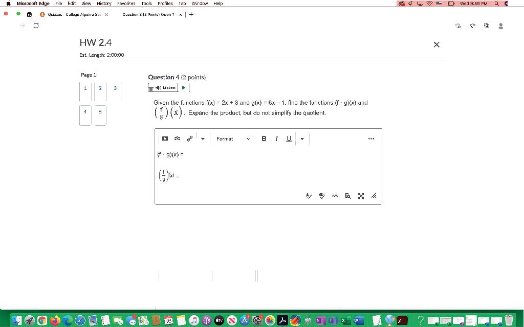 Solved Microsoft Edge File Edit View History Favorites Tools | Chegg.com