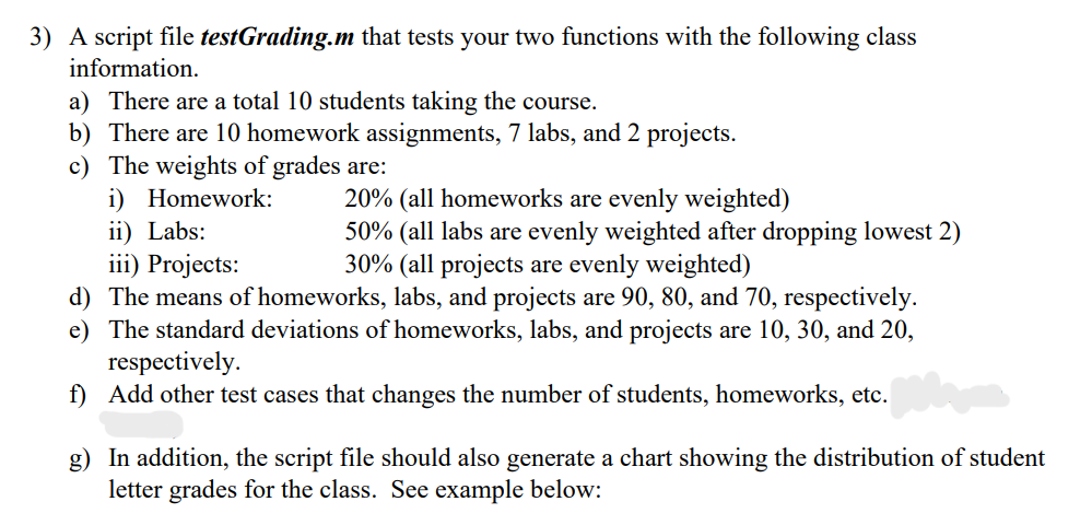 Solved Using MATLAB NO loops of any kind are allowed Can | Chegg.com