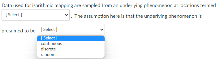 Solved Data used for isarithmic mapping are sampled from an | Chegg.com
