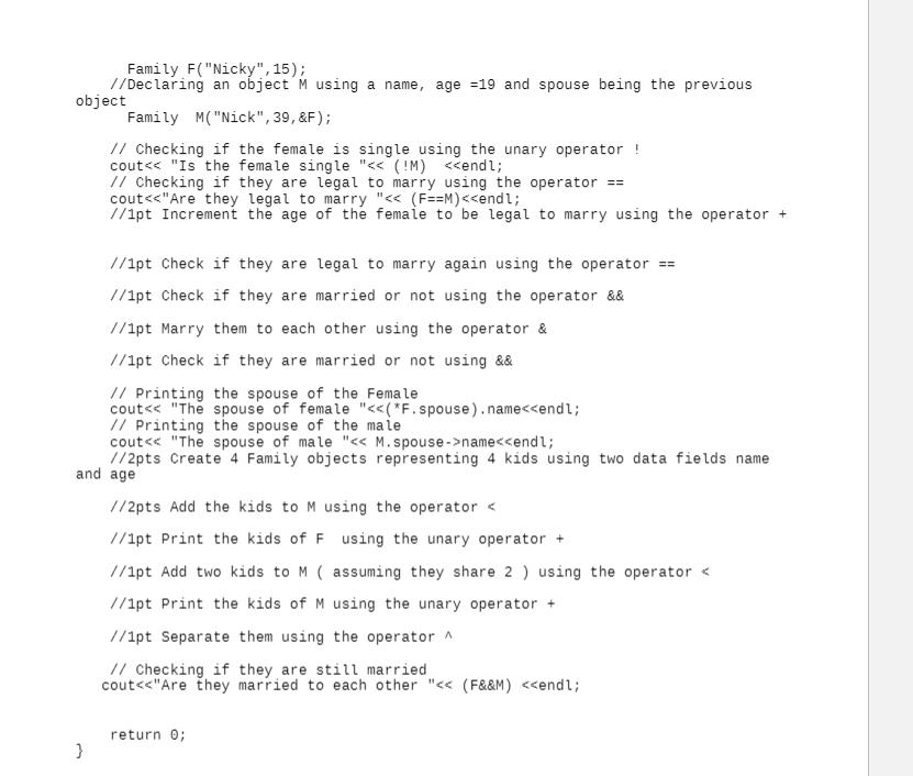 Solved * /**Programs covers classes, Objects, methods and | Chegg.com