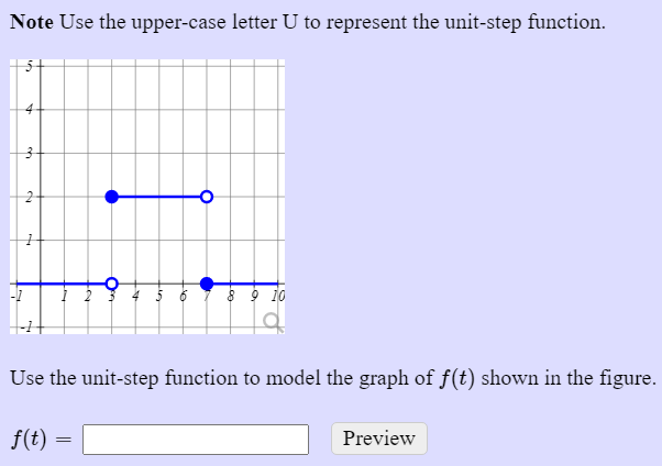 Solved Note Use the upper-case letter U to represent the | Chegg.com