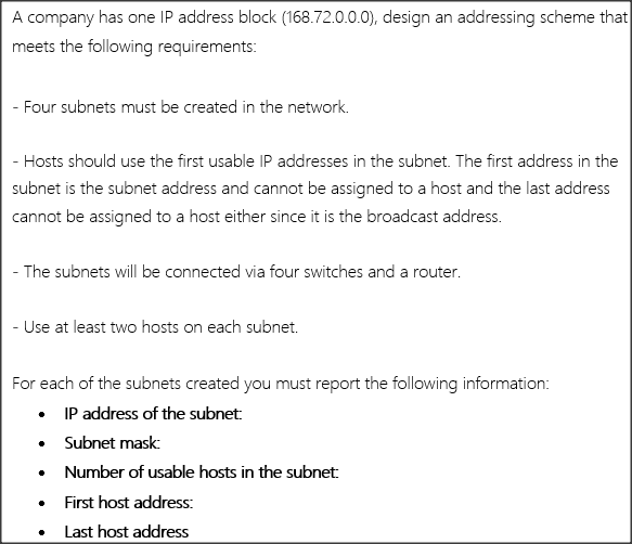 Solved IP Addressing: Explain step by step including | Chegg.com