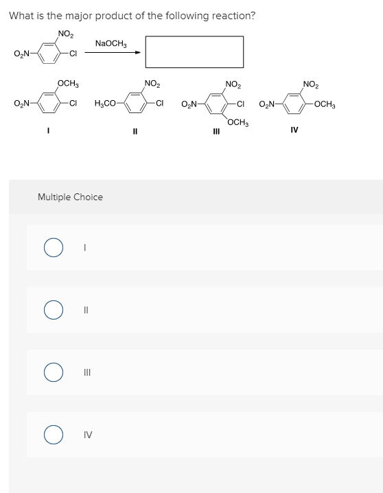 Solved What is the major product of the following reaction? | Chegg.com