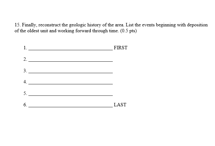 Solved Exercise : Constructing a geologic cross-section with | Chegg.com