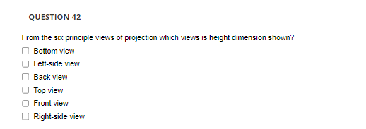 Solved From the six principle views of projection which | Chegg.com