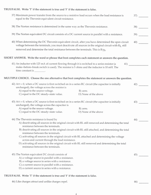 Solved TRUEFALSE, Write 'T' if the statement is true and 'F' | Chegg.com