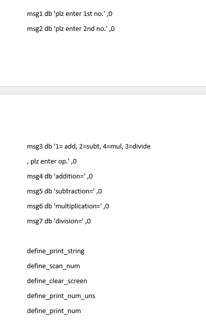 Solved Discuss the code (emu 8086 microprocessor) in detail | Chegg.com
