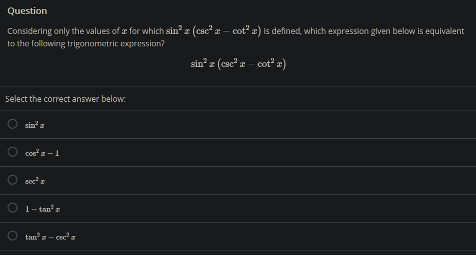 Solved Question Considering only the values of x for which | Chegg.com
