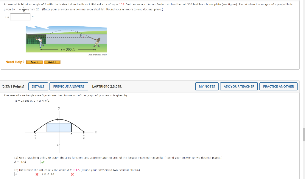 Solved A baseball is hit at an angle of with the horizontal | Chegg.com