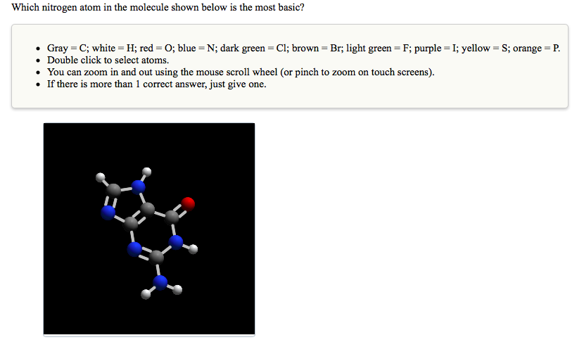 Solved Which nitrogen atom in the molecule shown below is | Chegg.com
