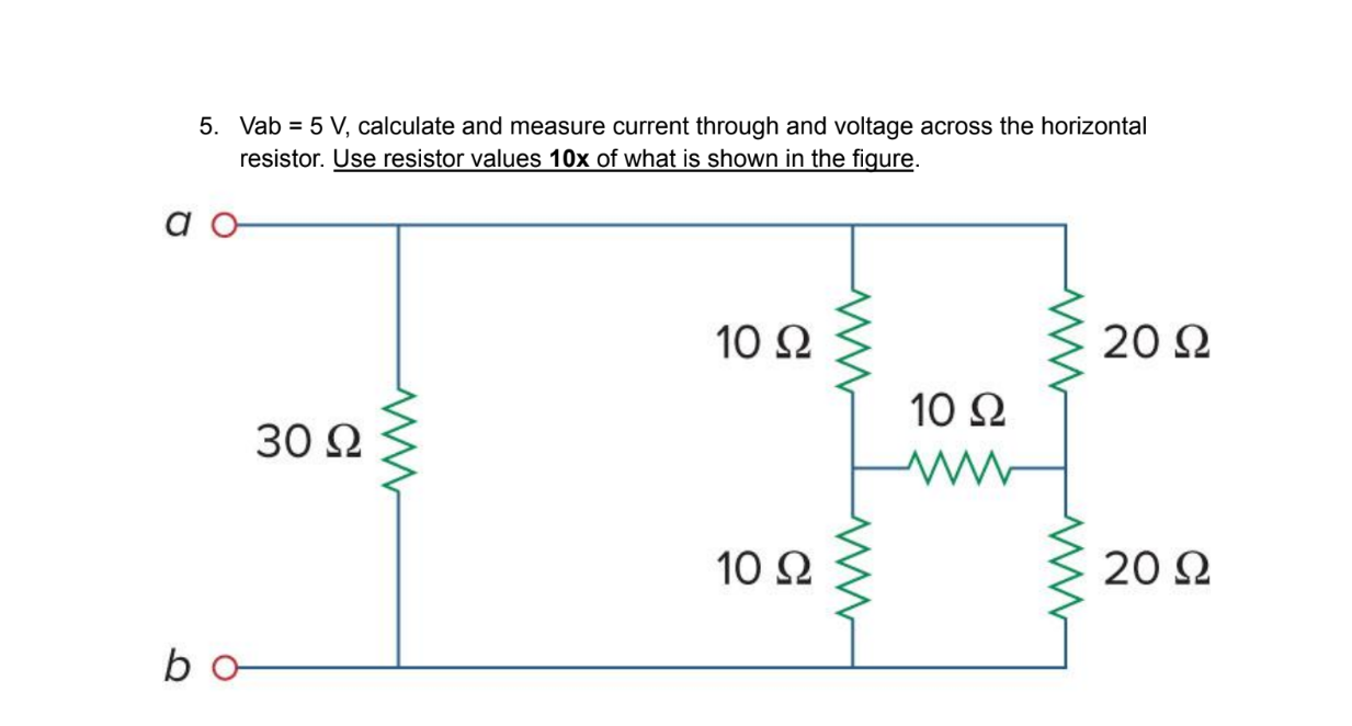 Solved 5. \\( \\mathrm{Vab}=5 \\mathrm{~V} \\), calculate | Chegg.com