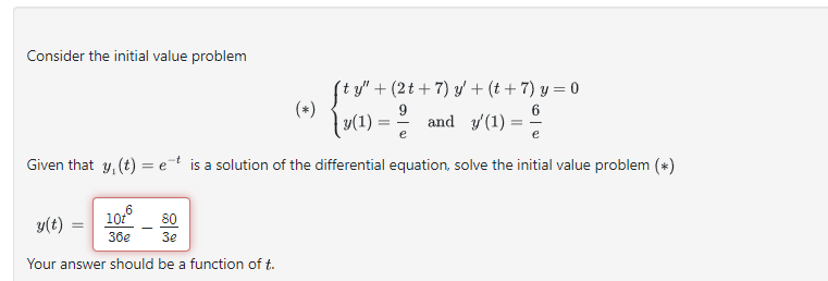 Solved Consider the initial value problem (*) | Chegg.com