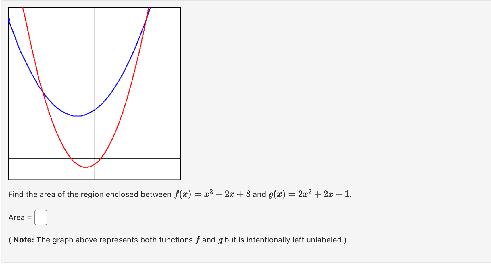 Solved Find the area of the region enclosed between | Chegg.com