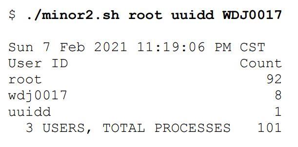 Solved Bash programming in linux Write a complete bash | Chegg.com
