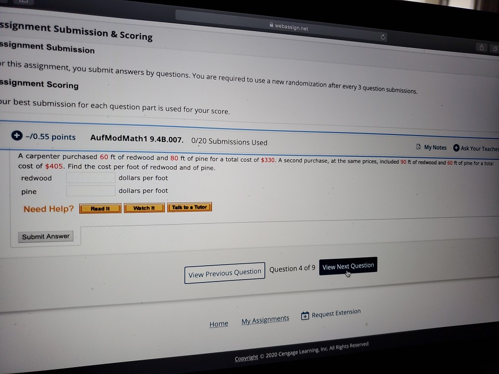 Solved: Webassign.net Signment Submission & Scoring Signme... | Chegg.com