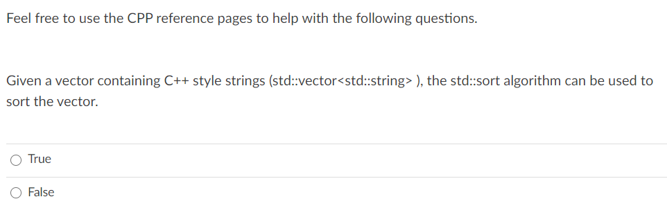Solved Feel free to use the CPP reference pages to help with | Chegg.com