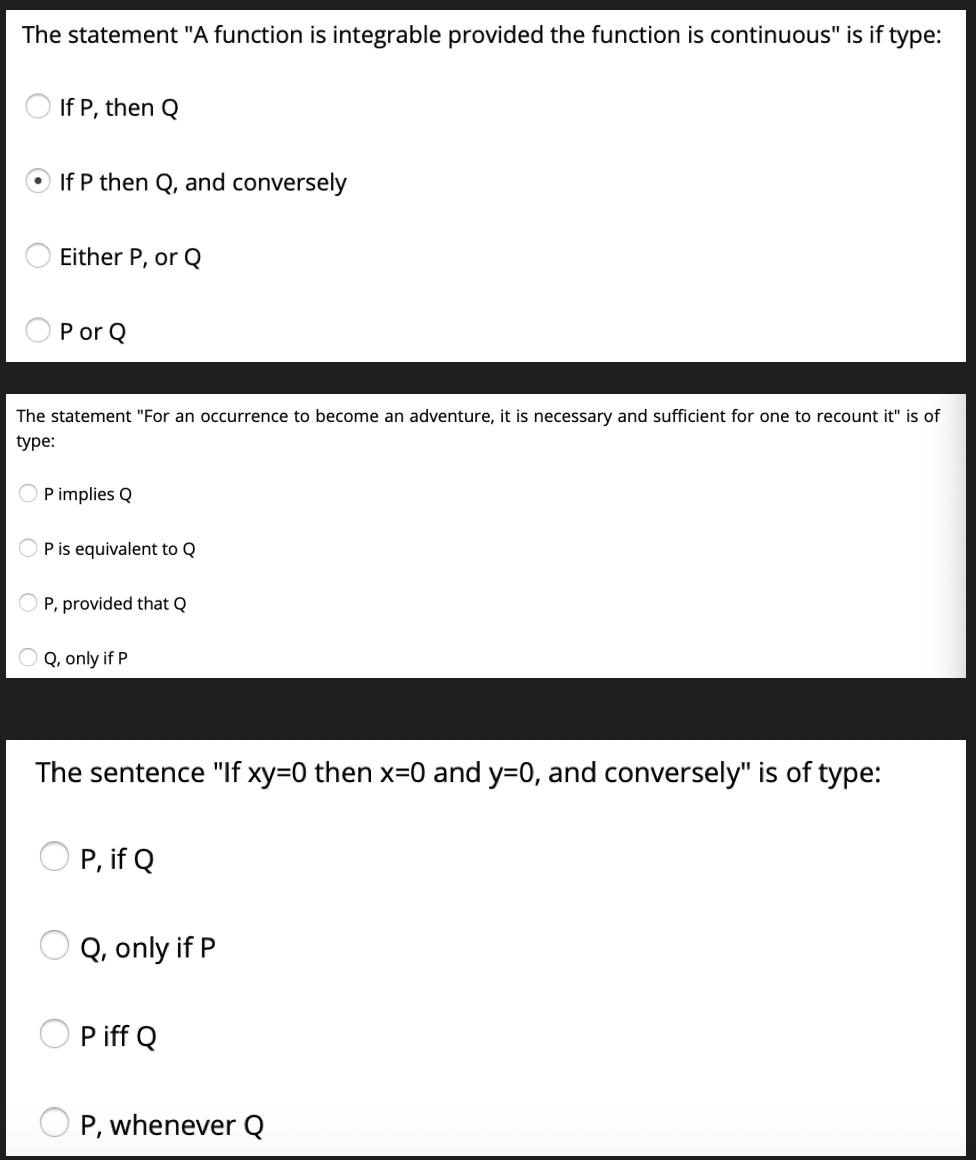 Solved The Statement A Function Is Integrable Provided The 7142