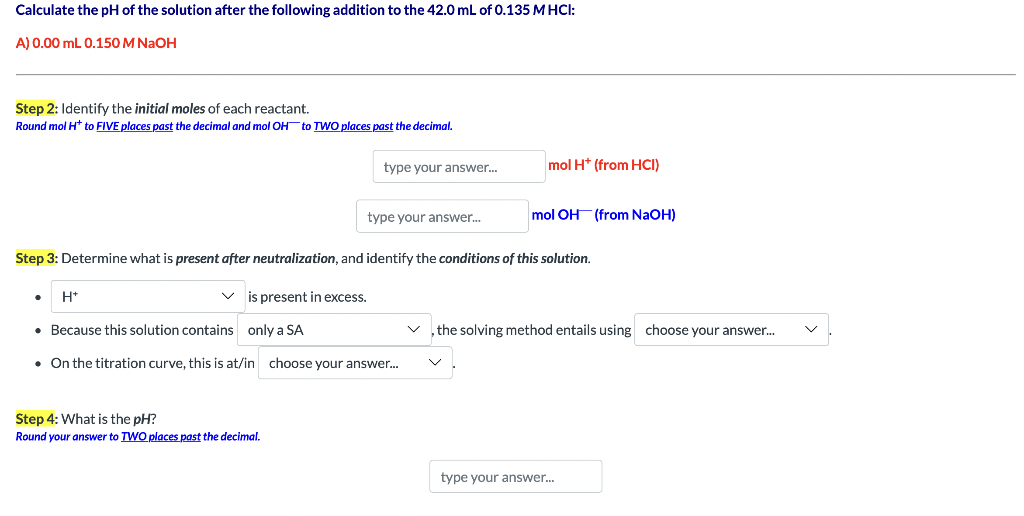 Solved Step 2: Identify the initial moles of each reactant. | Chegg.com
