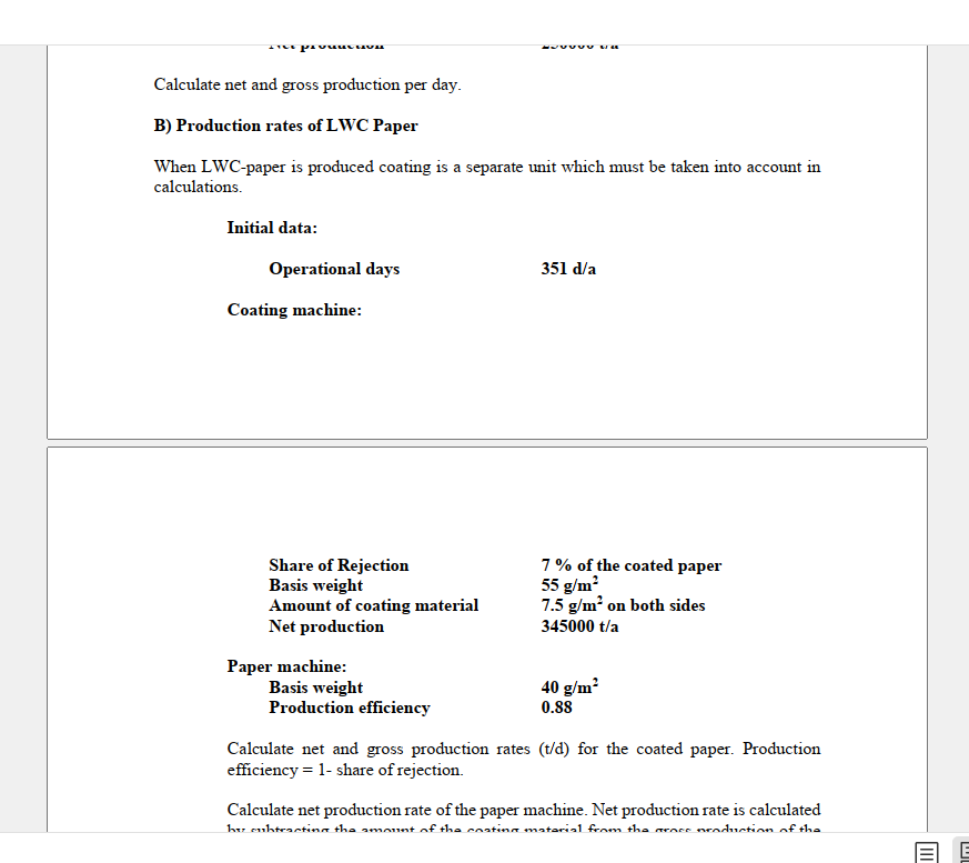 Solved An integrated pulp and paper mill produces two paper | Chegg.com
