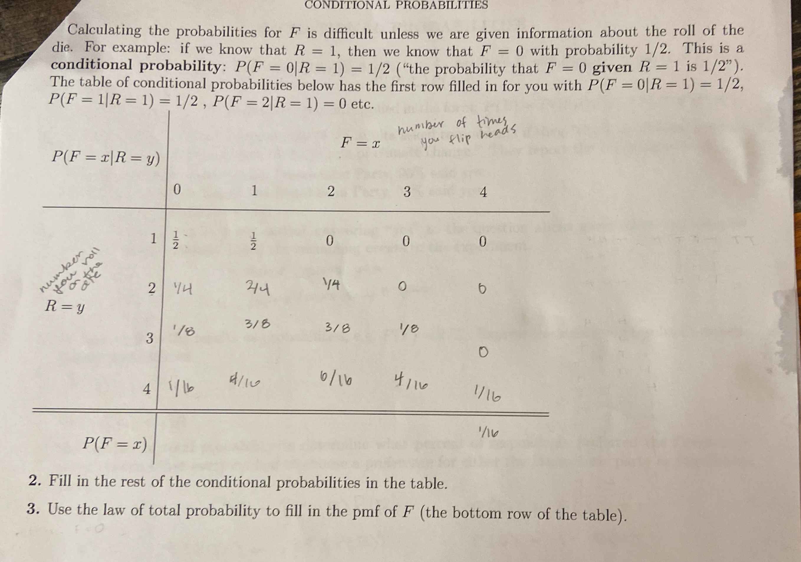The remaining problems concern the die-coin | Chegg.com
