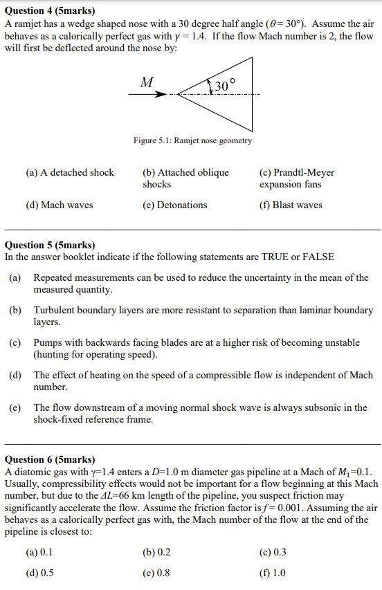 Solved Question 6 (5marks)A diatomic gas with γ=1.4 ﻿enters | Chegg.com