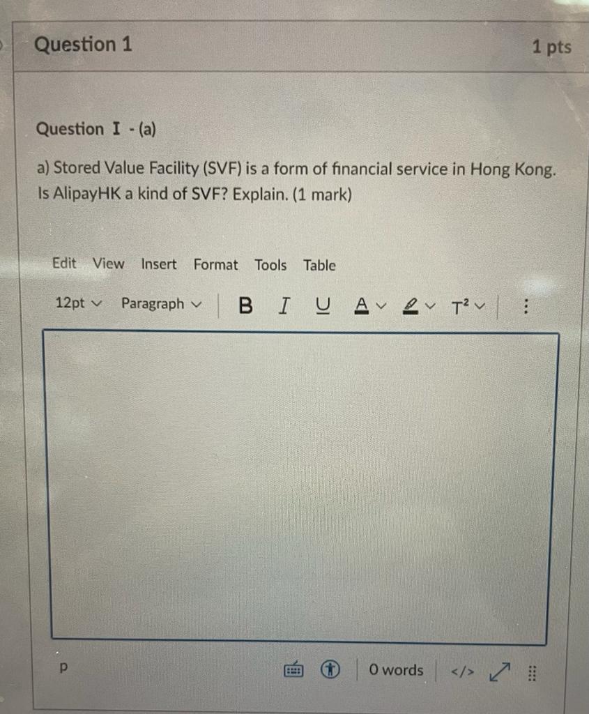 Solved Question I - (a) a) Stored Value Facility (SVF) is a | Chegg.com