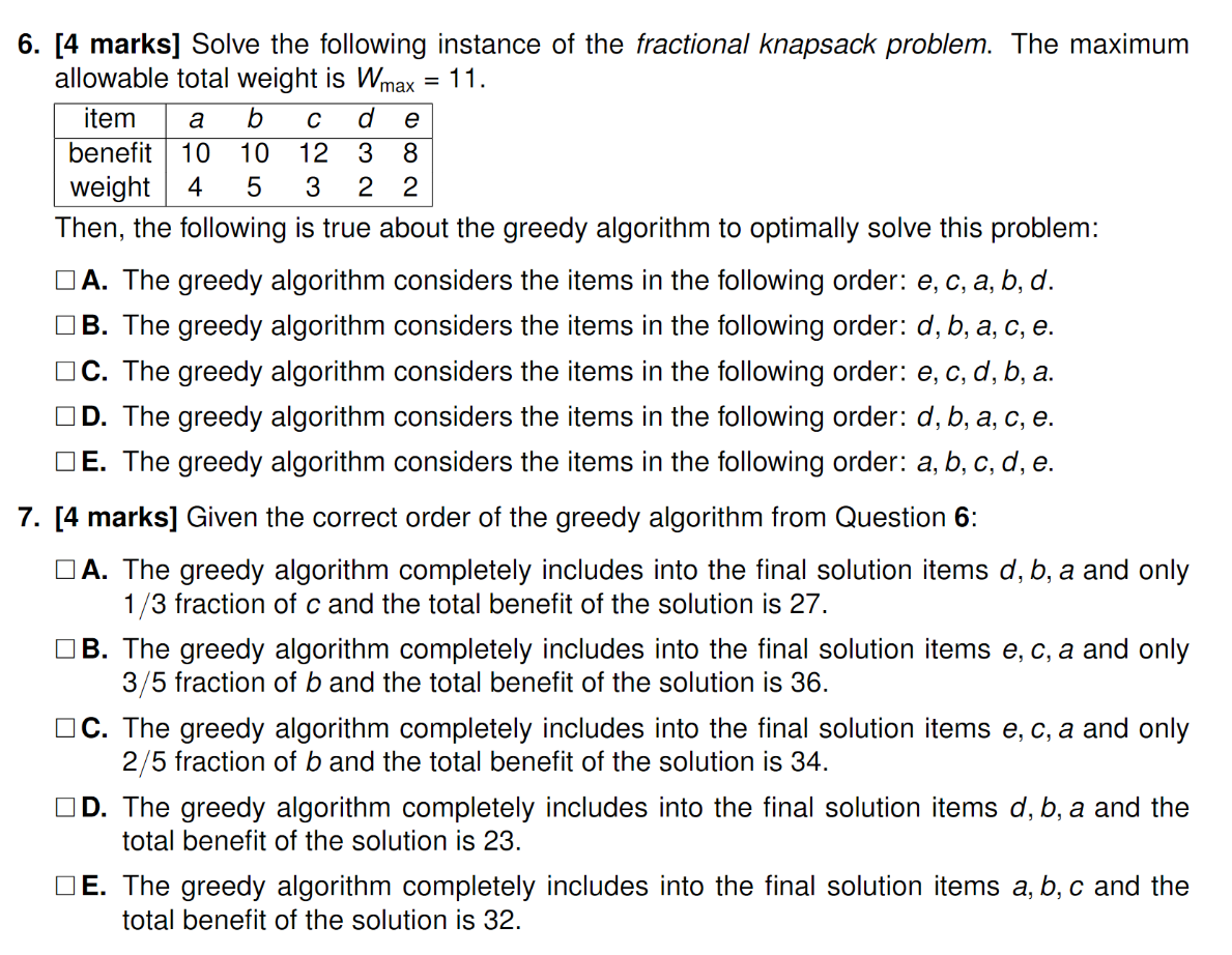 Solved Answer Q7. I already know the answer to Q6 is A. I | Chegg.com